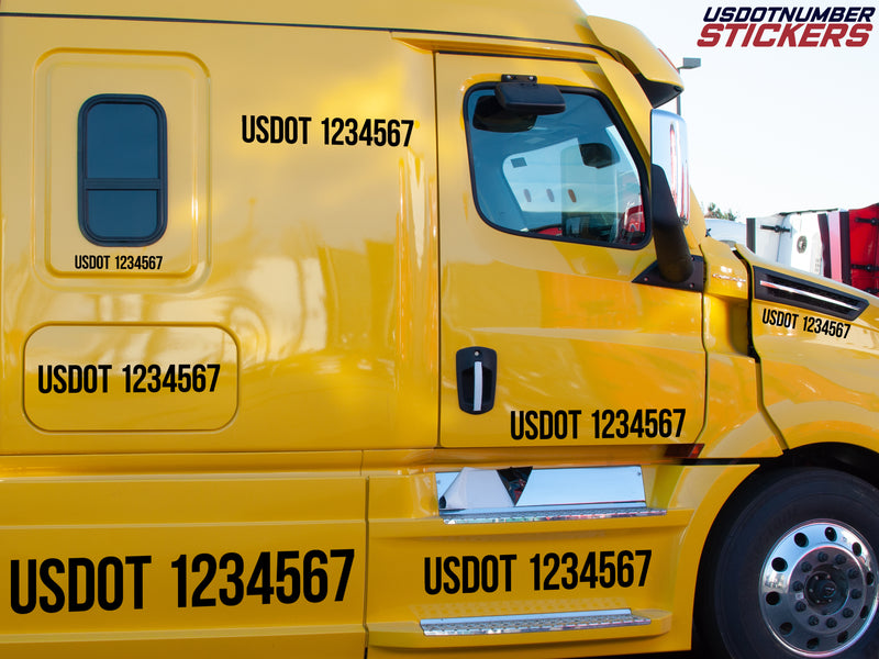 How Big Should Your USDOT Number Decal Sticker (USDOT Vinyl Lettering ...