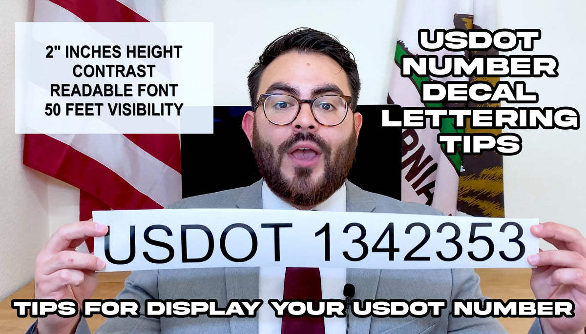 Do I Need A USDOT Number? | How To Properly Display Your USDOT Numbers ...
