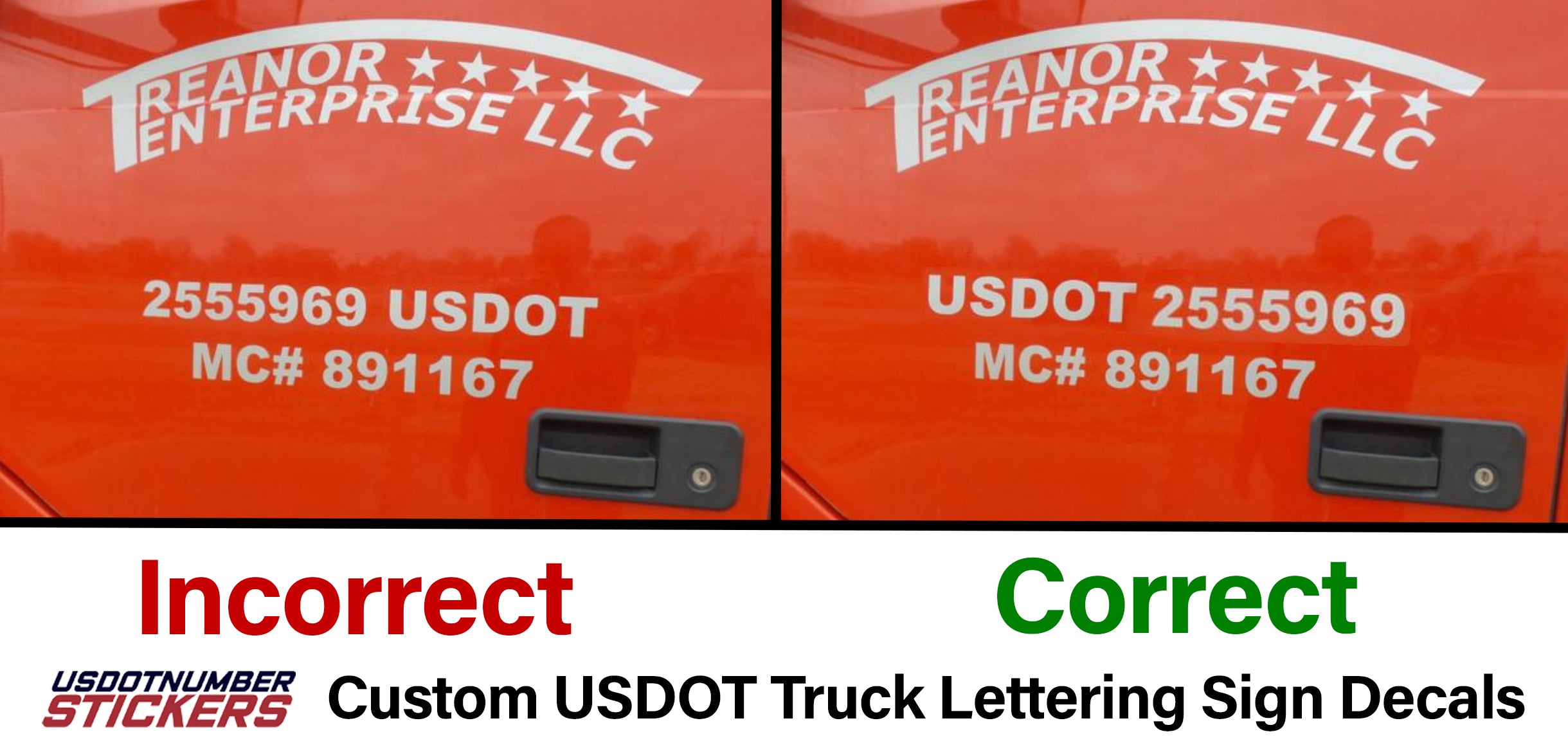 USDOT Number Sticker Decal Lettering Tips | Save Money & Avoid Trouble ...