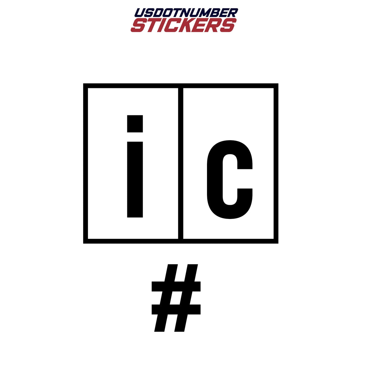 Custom iC Shipping Container Number Decal Sticker Label – USDOT NUMBER ...