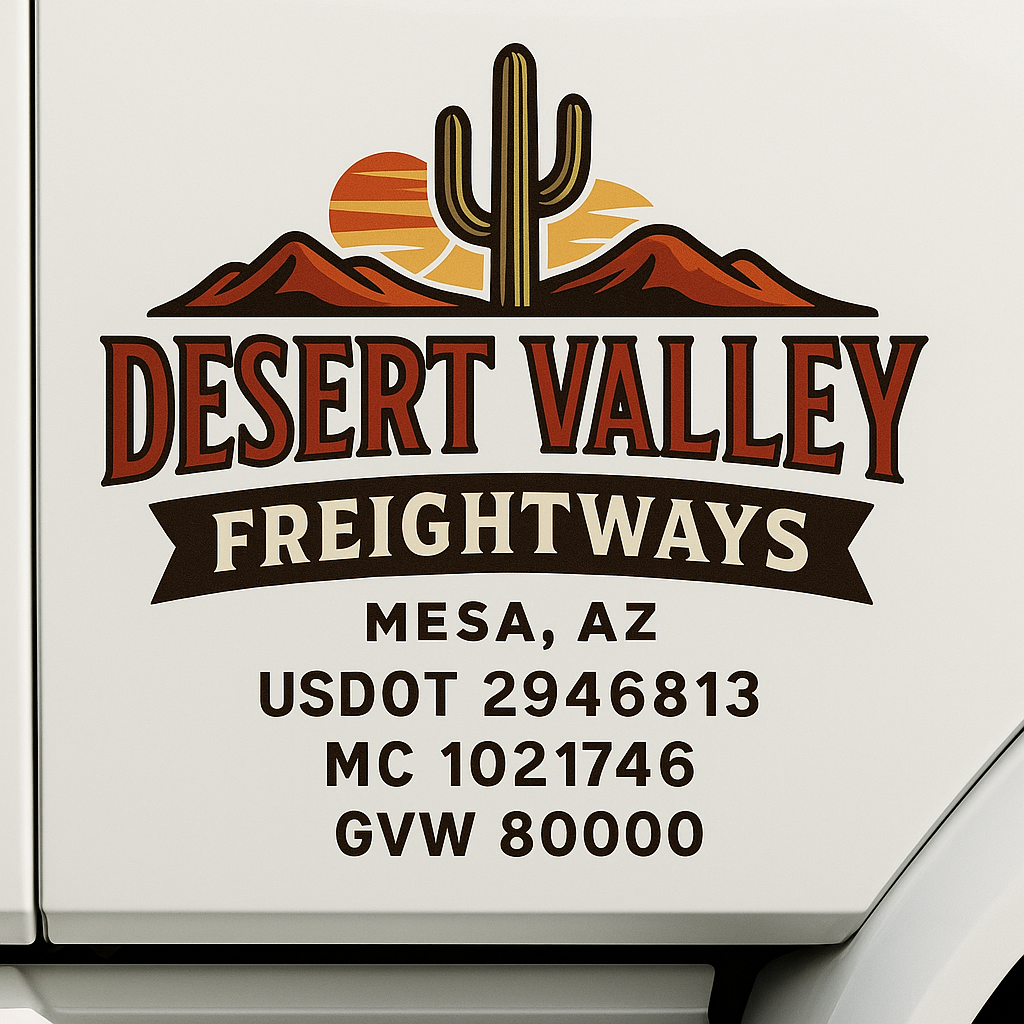 Custom Truck Door Decal Sticker Sign For Trucking, Transport, Logistic ...