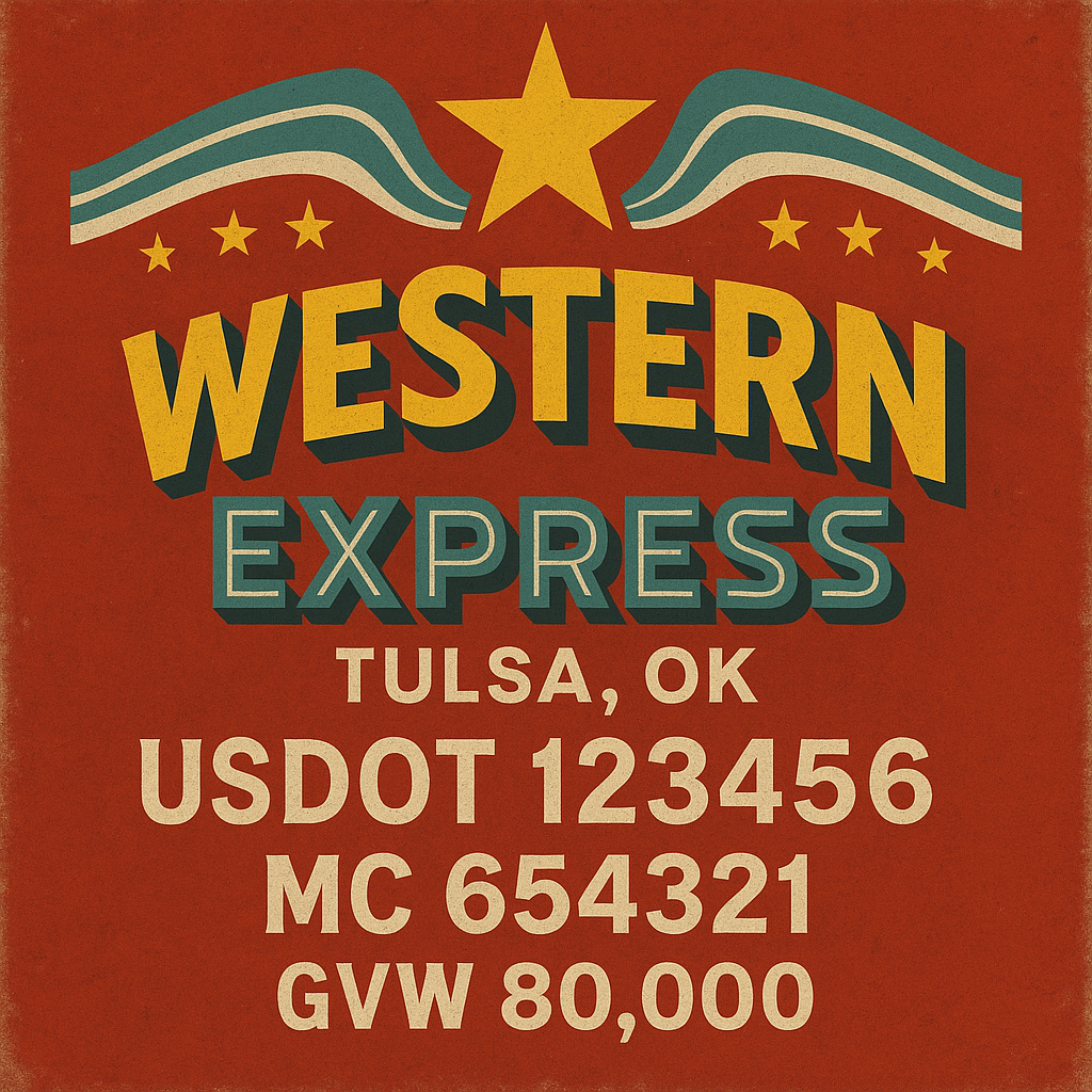 Custom Truck Door Decal Sticker Sign For Trucking, Transport, Logistic ...