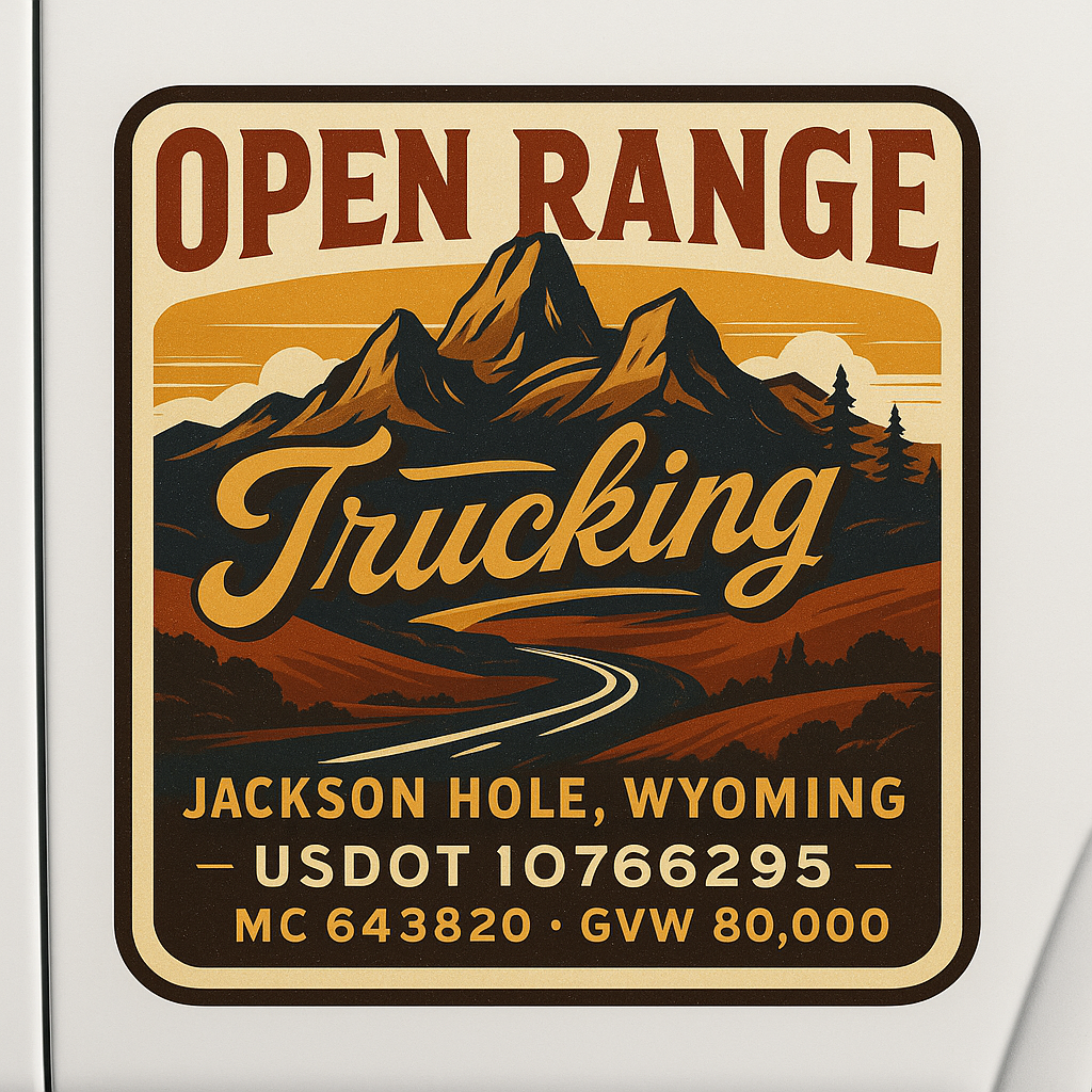 Custom Truck Door Decal Sticker Sign For Trucking, Transport, Logistic ...