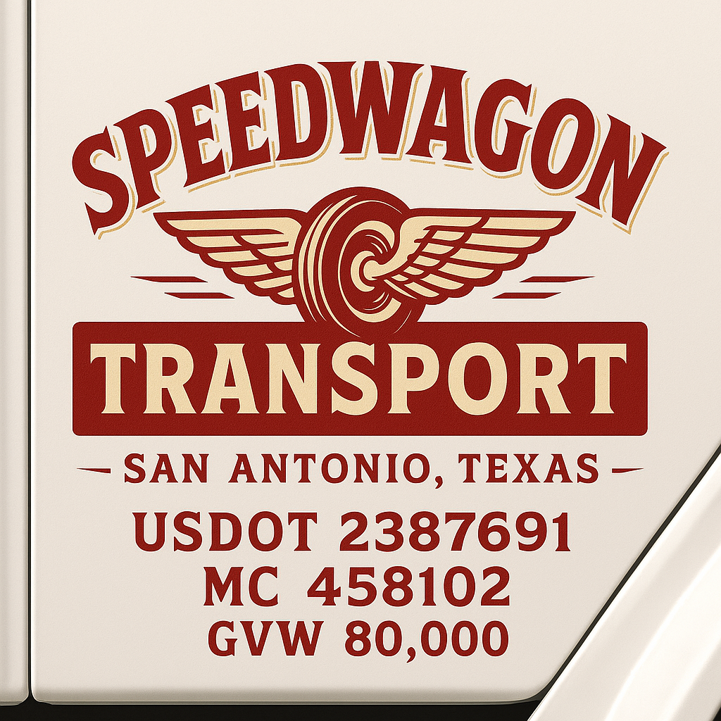 Custom Truck Door Decal Sticker Sign For Trucking, Transport, Logistic ...