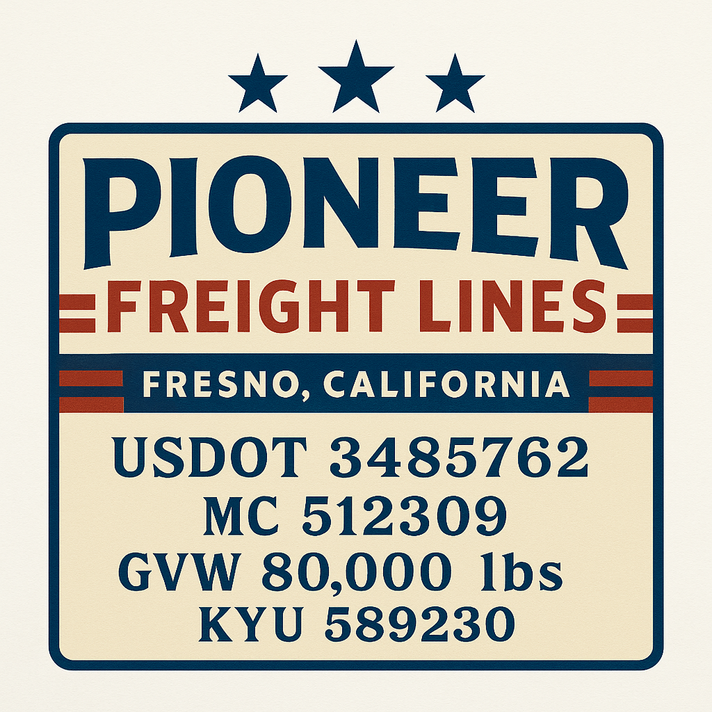 Custom Truck Door Decal Sticker Sign For Trucking, Transport, Logistic ...