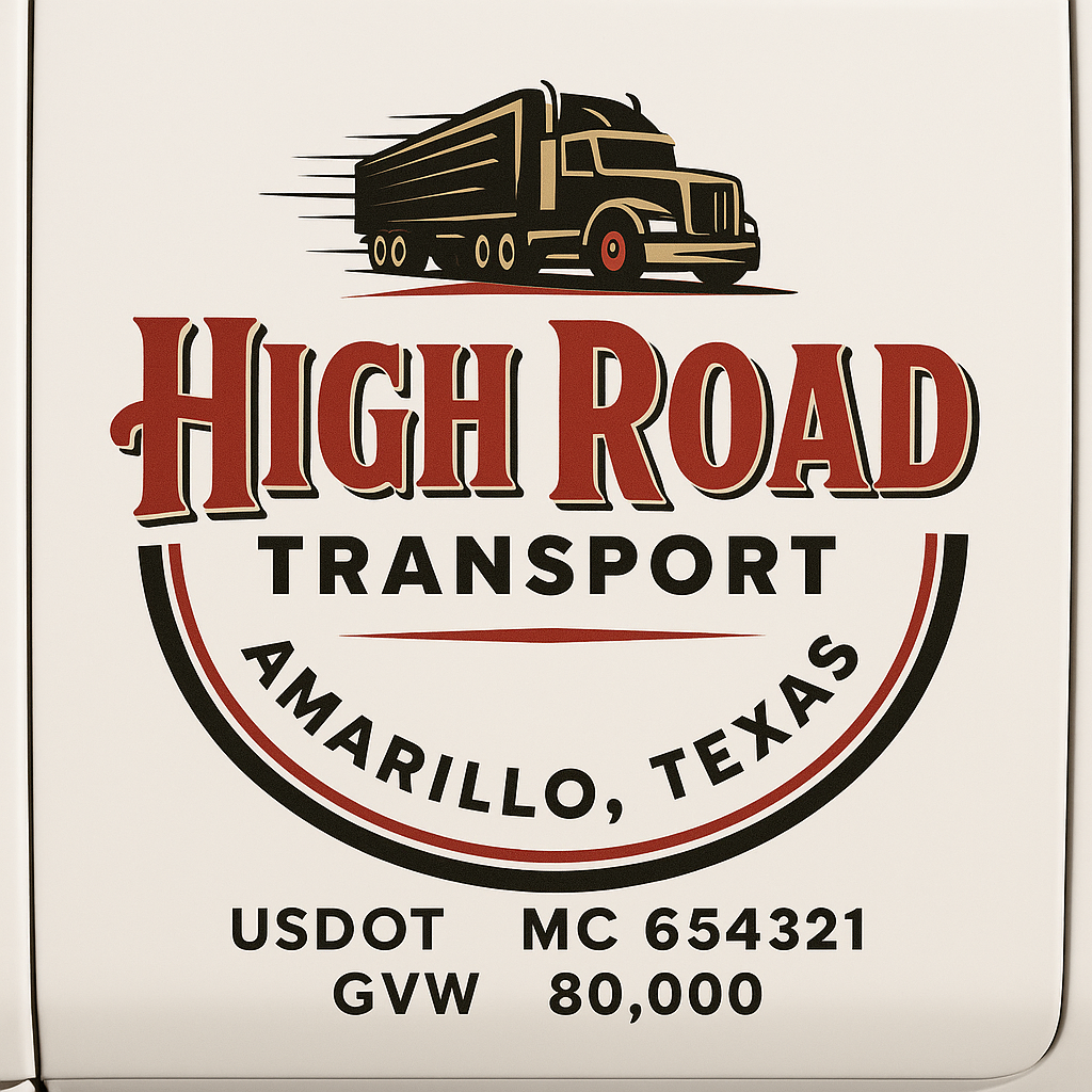 Custom Truck Door Decal Sticker Sign For Trucking, Transport, Logistic ...