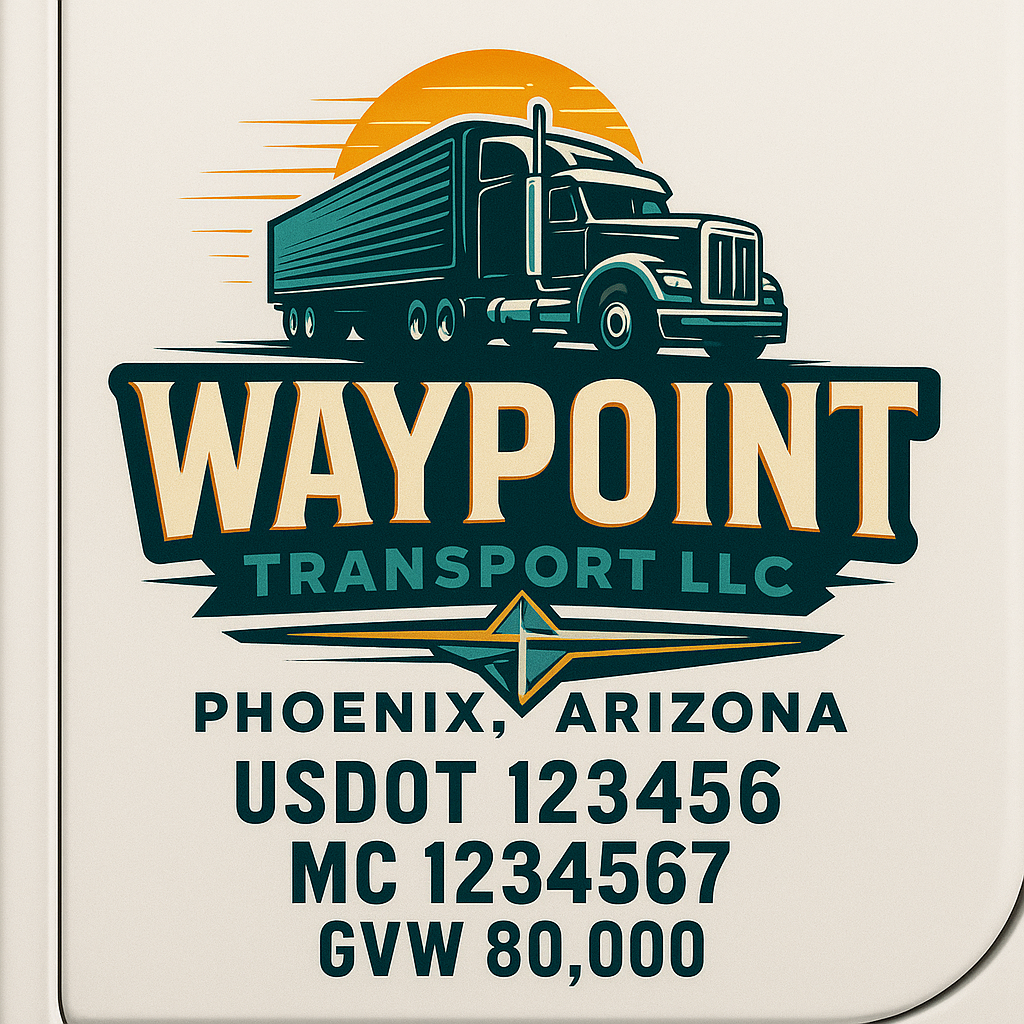 Custom Truck Door Decal Sticker Sign For Trucking, Transport, Logistic ...