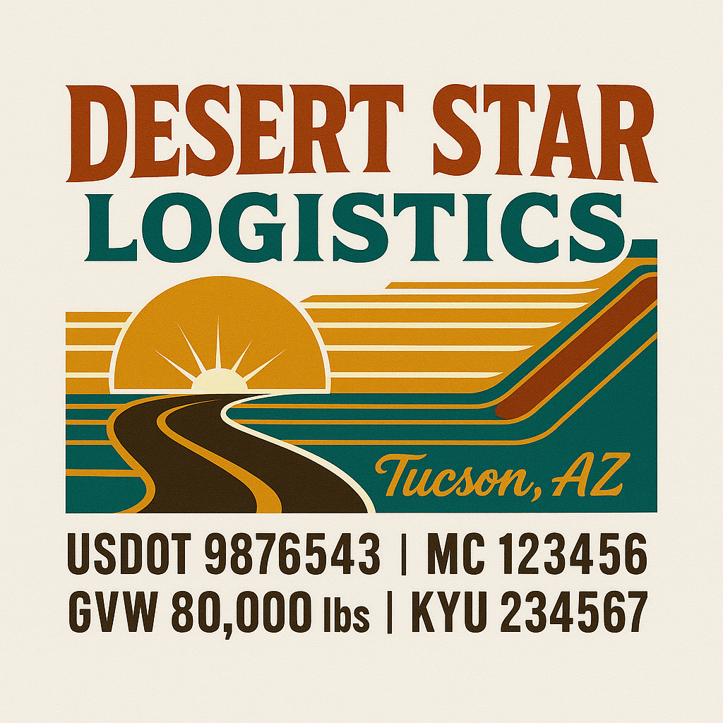 Custom Truck Door Decal Sticker Sign For Trucking, Transport, Logistic ...