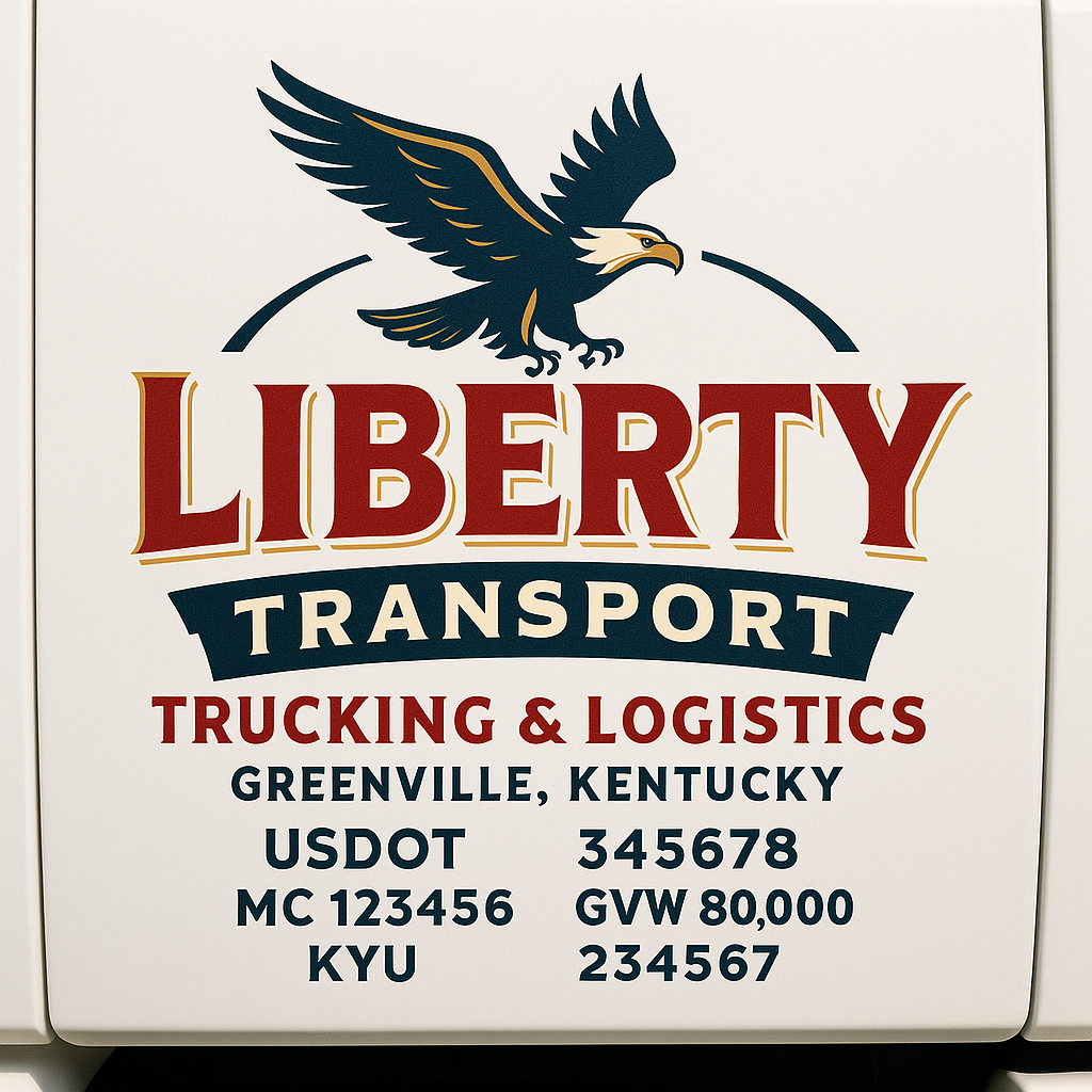Custom Truck Door Decal Sticker Sign For Trucking, Transport, Logistic ...