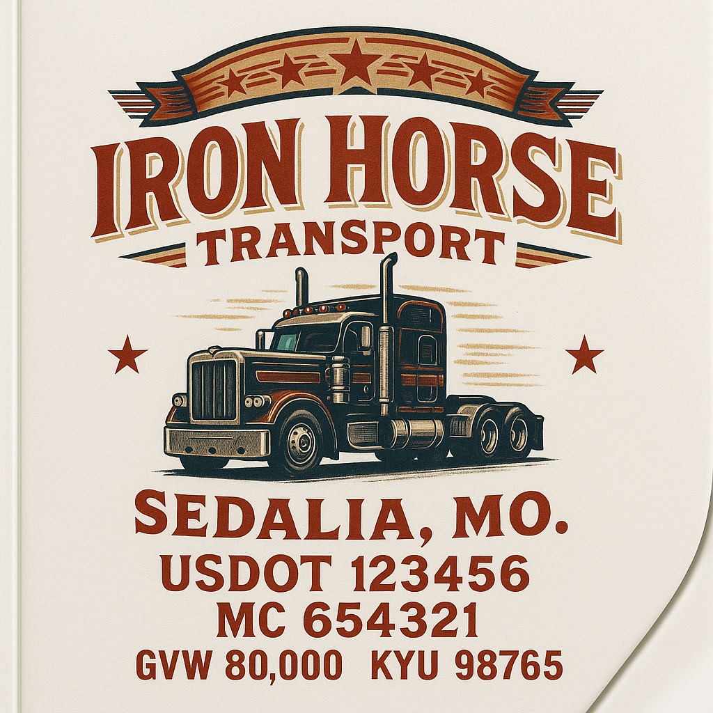 Custom Truck Door Decal Sticker Sign For Trucking, Transport, Logistic ...