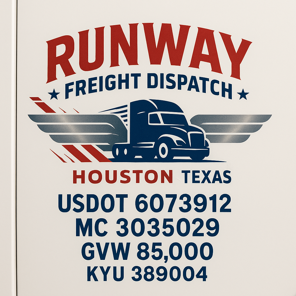 Custom Truck Door Decal Sticker Sign For Trucking, Transport, Logistic ...