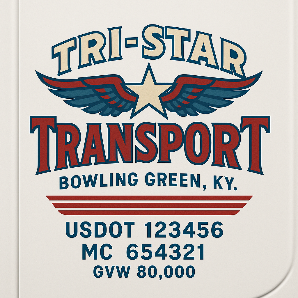 Custom Truck Door Decal Sticker Sign For Trucking, Transport, Logistic ...
