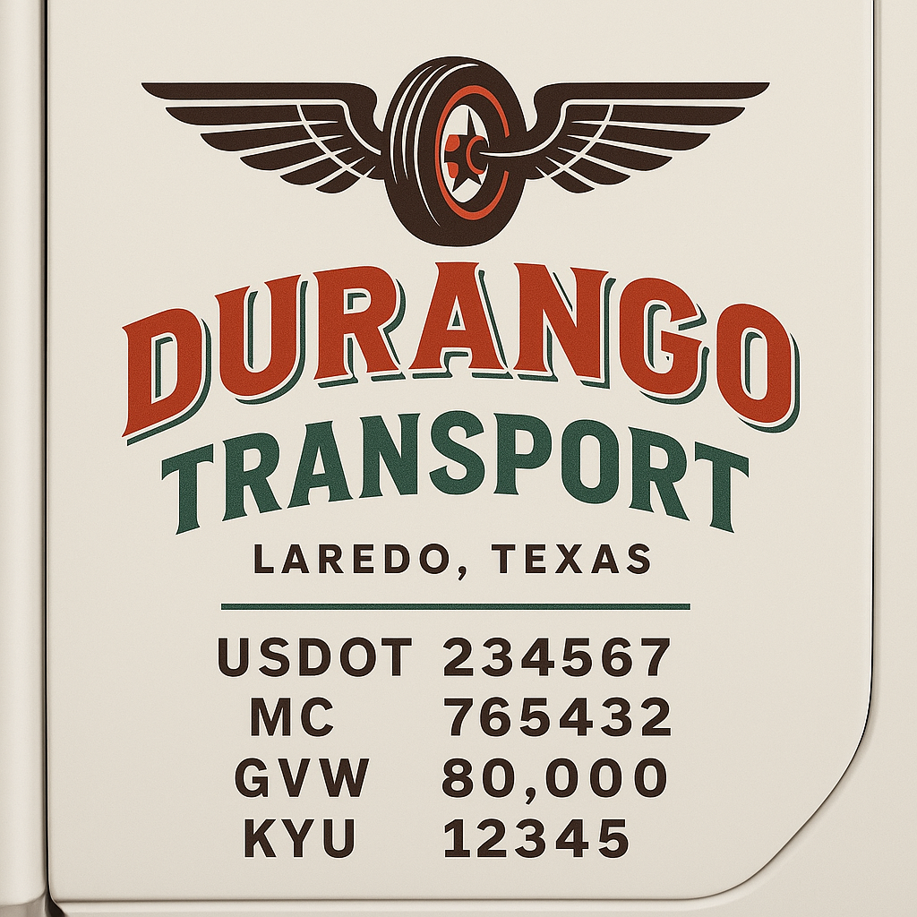 Custom Truck Door Decal Sticker Sign For Trucking, Transport, Logistic ...