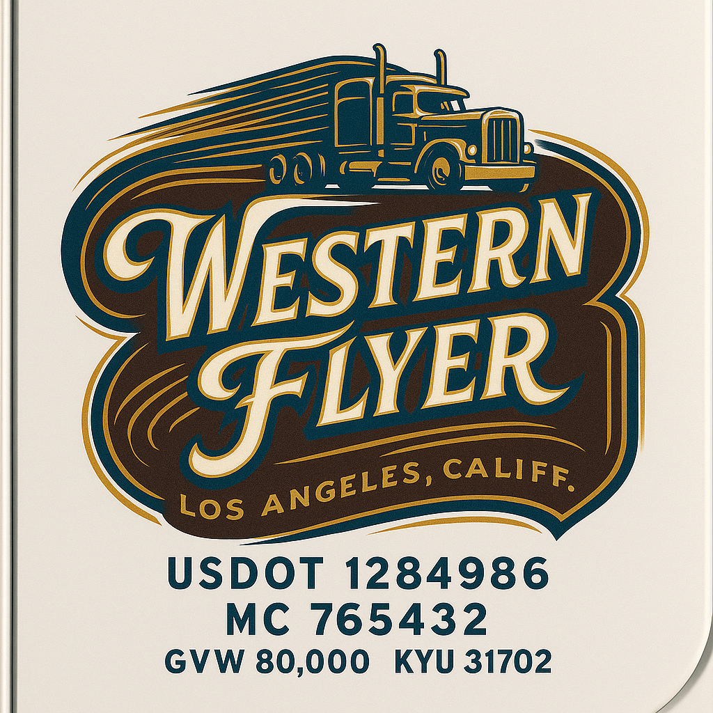 Custom Truck Door Decal Sticker Sign For Trucking, Transport, Logistic ...