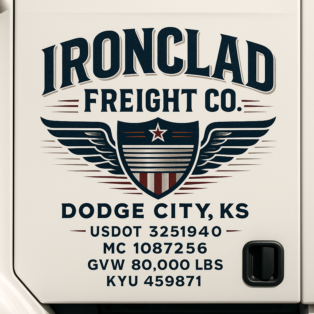 Custom Truck Door Decal Sticker Sign For Trucking, Transport, Logistic ...