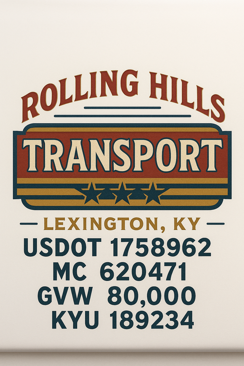 Custom Truck Door Decal Sticker Sign For Trucking, Transport, Logistic ...