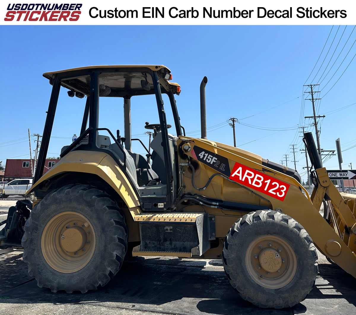 Custom CARB EIN Number Sticker Labels Decals (Set of 2) – USDOT NUMBER ...