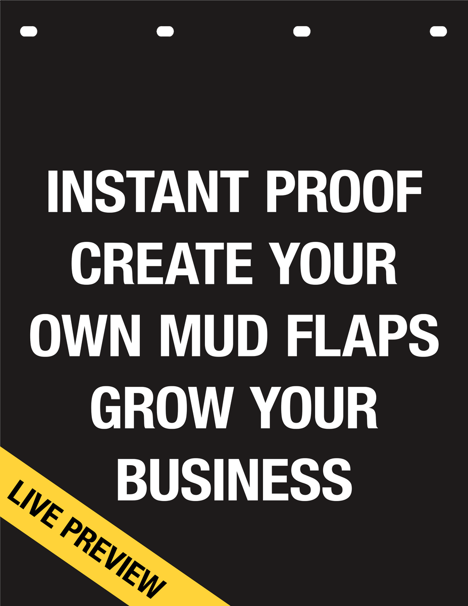 Make Your Own Custom Mud Flaps | Design Your Own Semi-Truck, Box-Truck ...