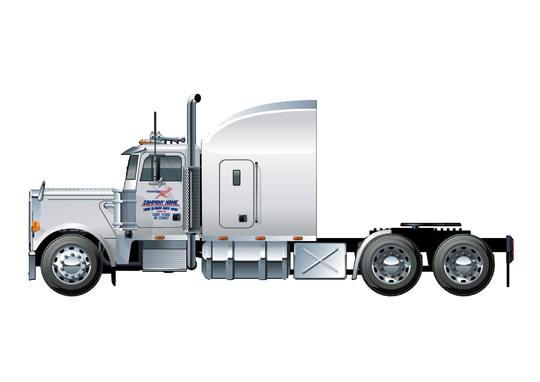 USDOT & Truck Door Decals & Stickers for Semi Trucks & Small Business ...