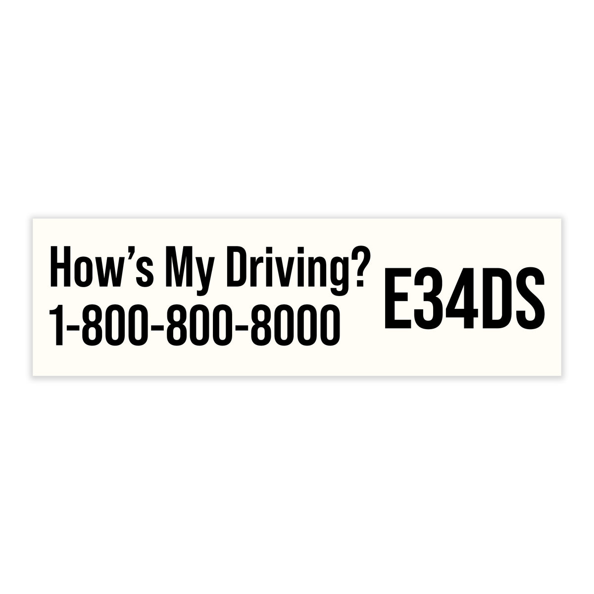 How's My Driving? Decal Sticker Label for Trailers, Dry Van Box, Semi ...