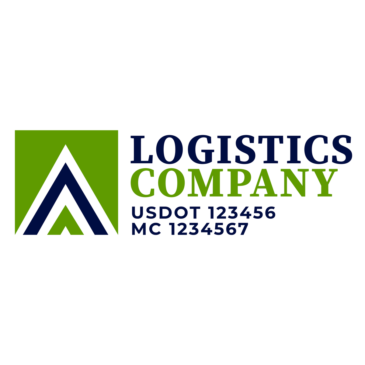 Company Name Truck Decal, USDOT (Set of 2) – USDOT NUMBER STICKERS