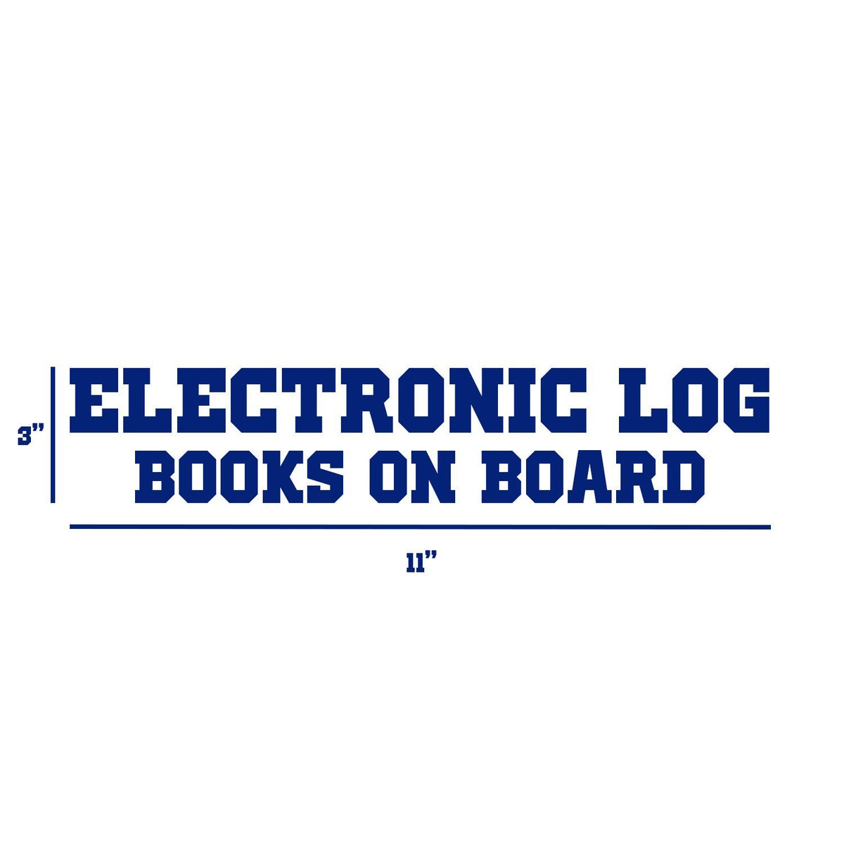Electronic Log Books On Board Decal – USDOT NUMBER STICKERS