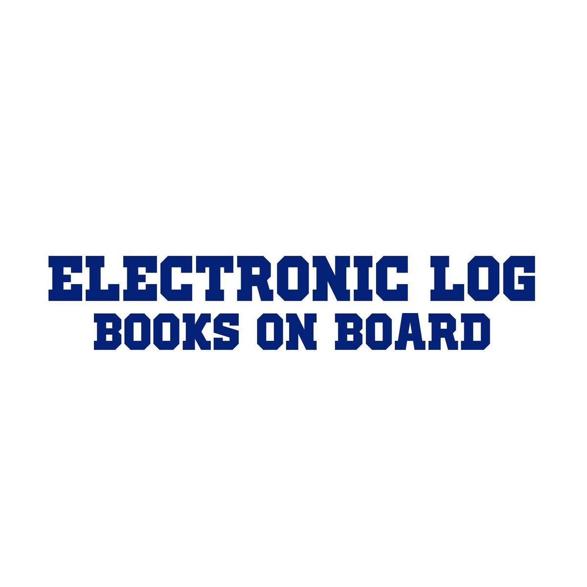 Electronic Log Books On Board Decal – USDOT NUMBER STICKERS