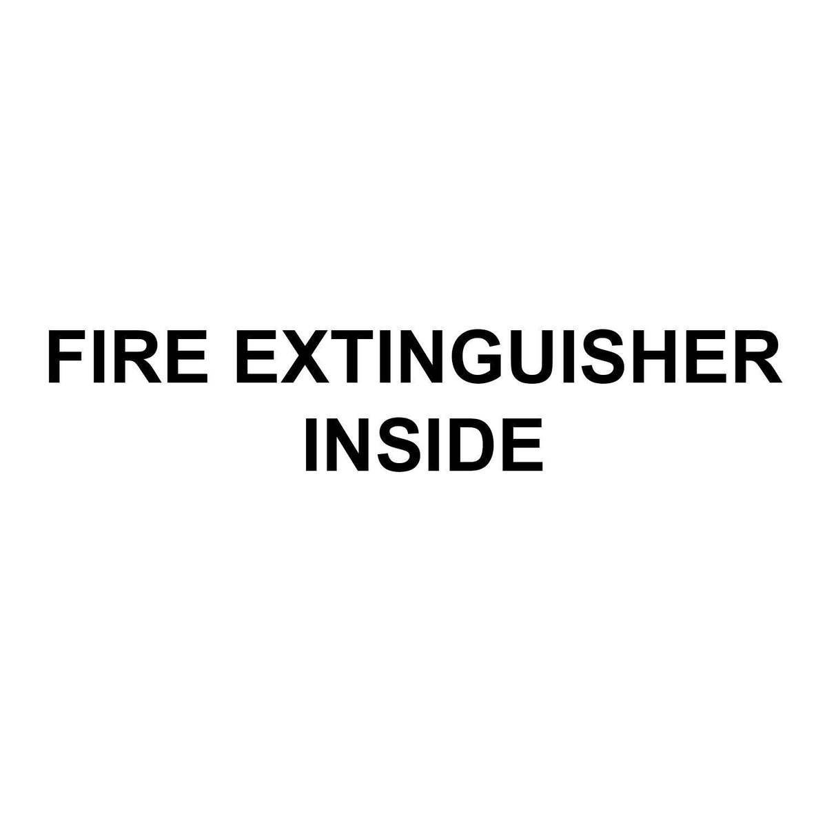 Fire Extinguisher Inside Decal – USDOT NUMBER STICKERS