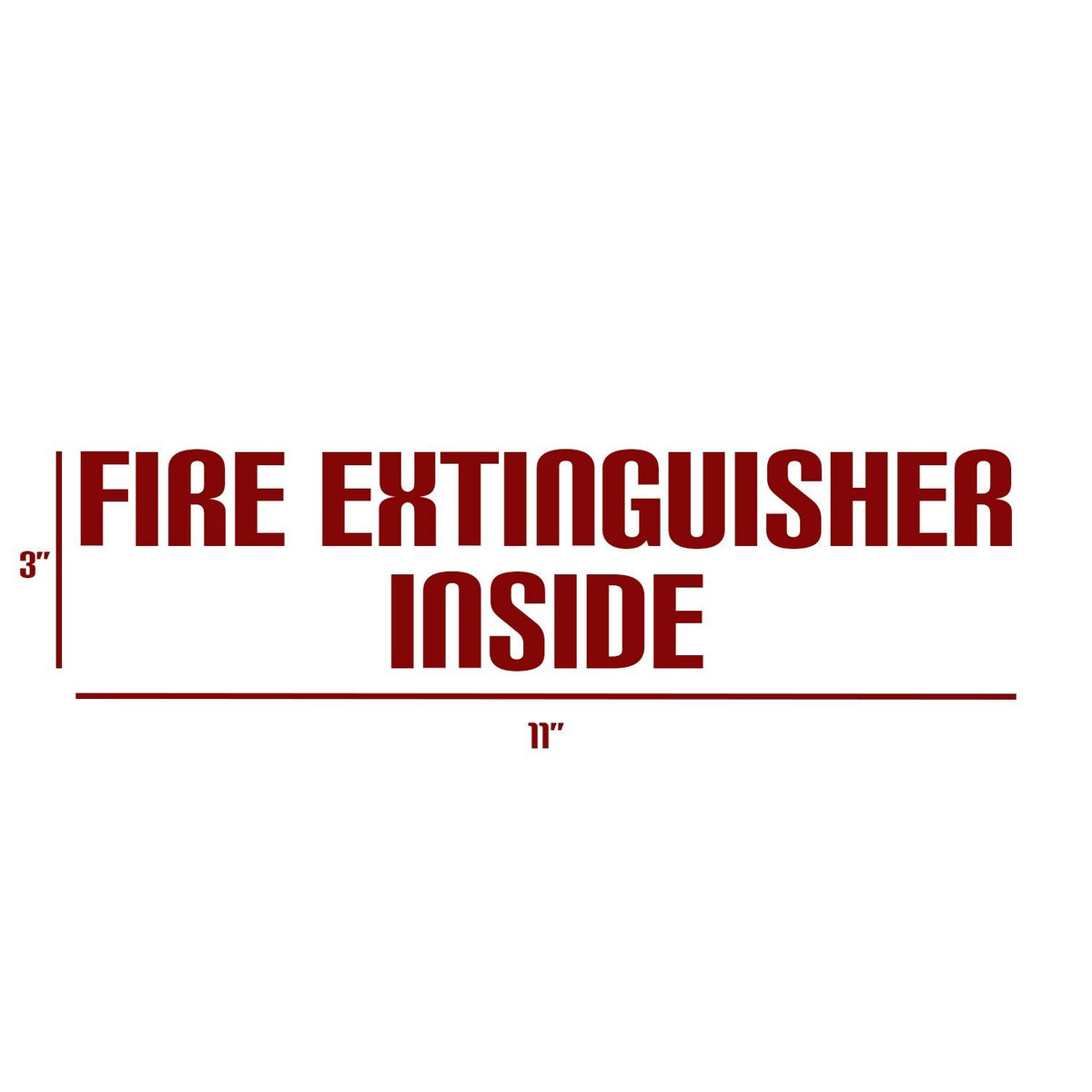 Fire Extinguisher Inside Decal – USDOT NUMBER STICKERS