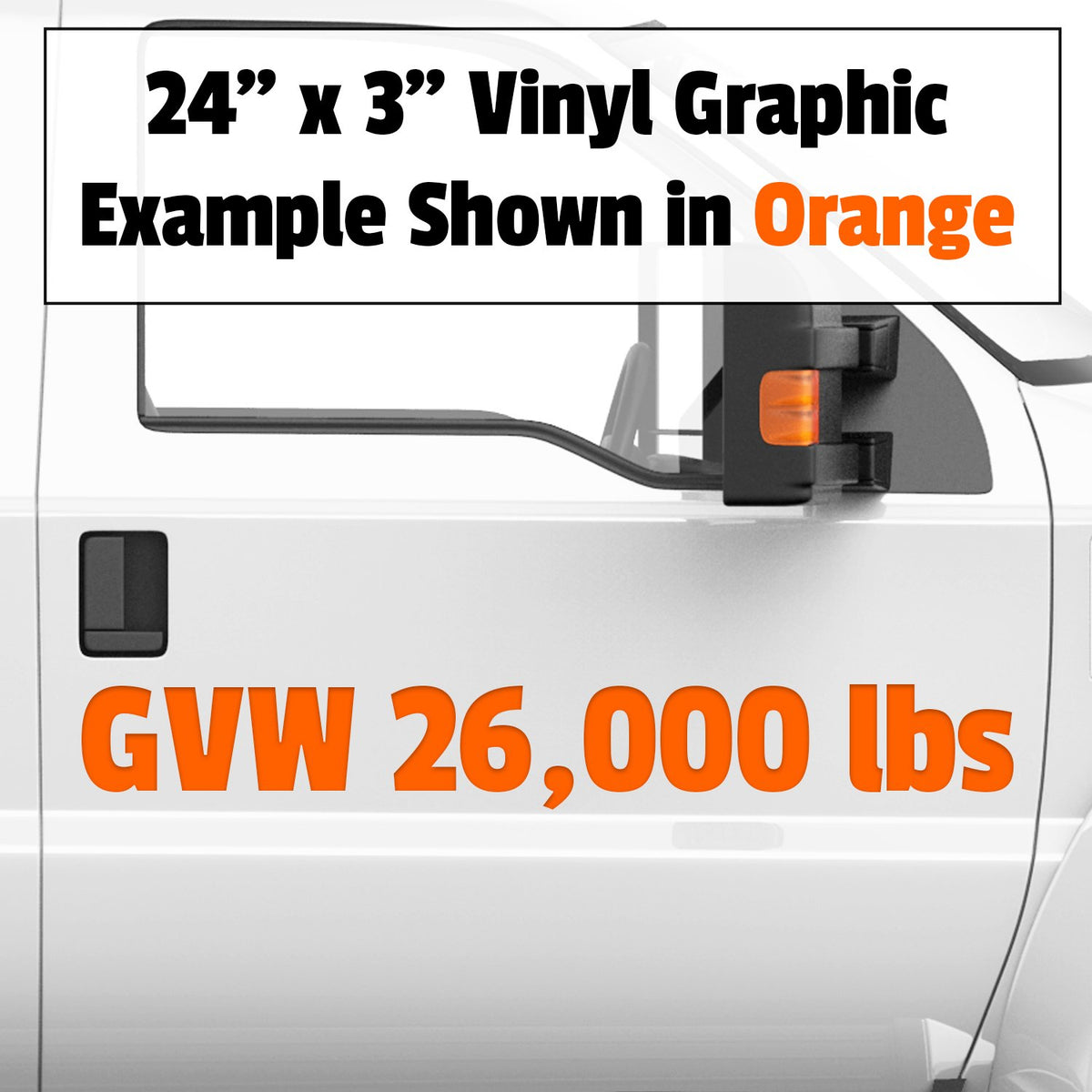 GVW Truck Decal Sticker (Set of 2) – USDOT NUMBER STICKERS