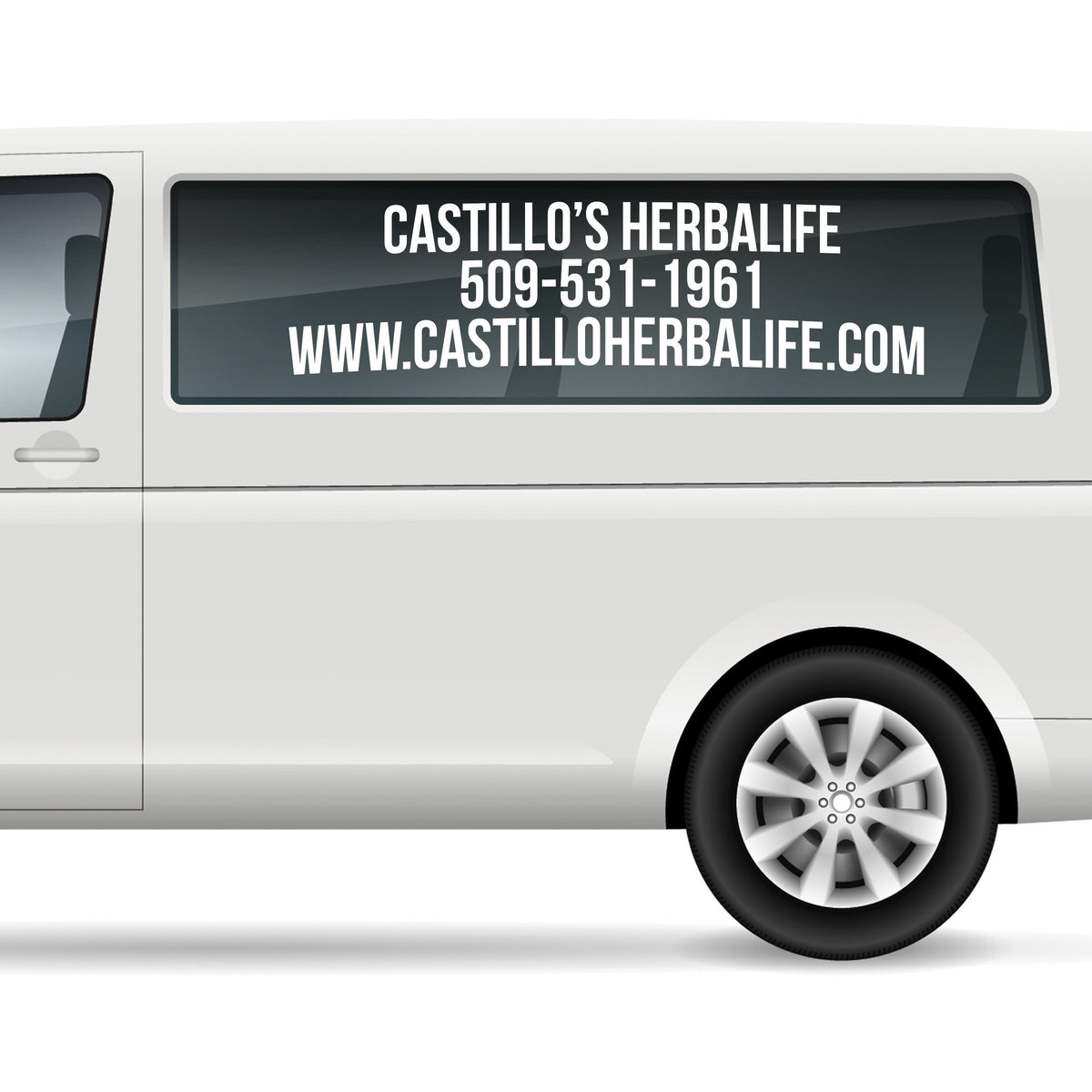 3 Line Minivan Window Decal – USDOT NUMBER STICKERS