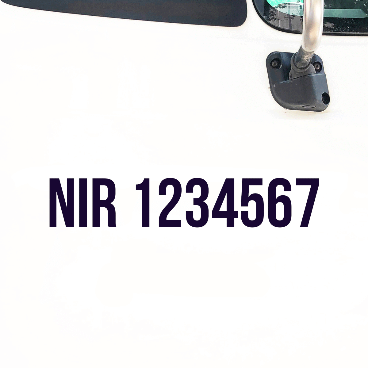 NIR Truck Number Regulation Decal (Set of 2) – USDOT NUMBER STICKERS