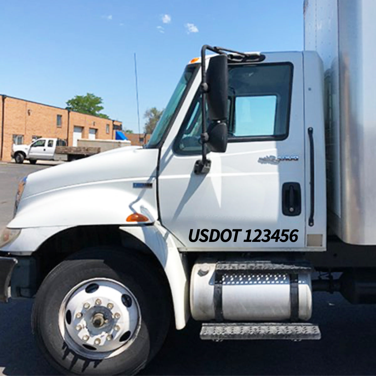 US DOT Number Vinyl Lettering for Commercial Vehicles (Set of 2 ...